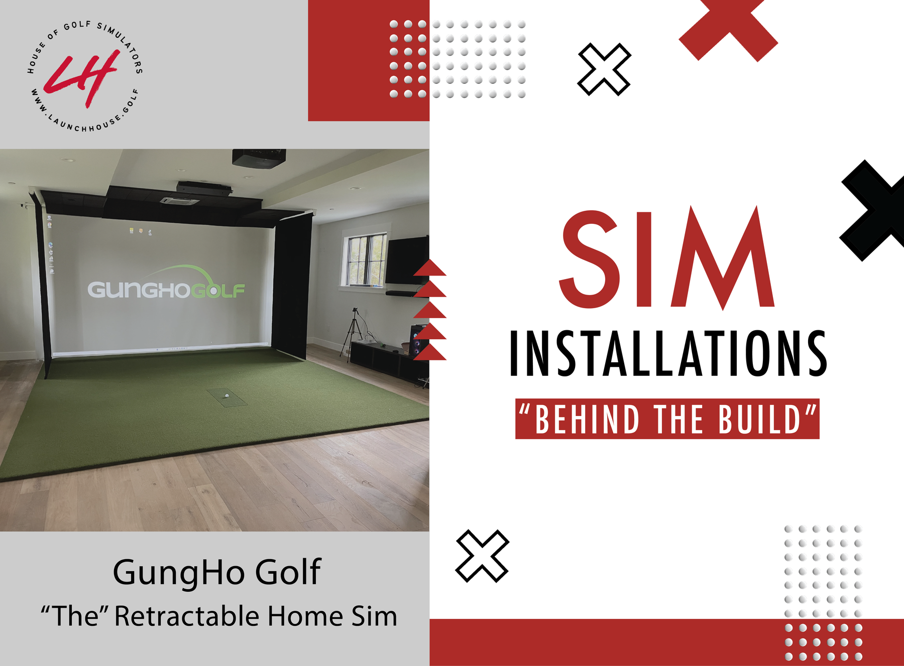 Behind the Build: A Real GungHo Golf Sim Install in a Two-Car Garage – Launch House | Golf ...